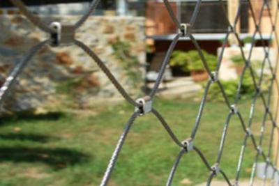 China Heavy Duty Rope Mesh Fence Black Oxidized Metal Mesh Screen Stainless Steel 316L for sale
