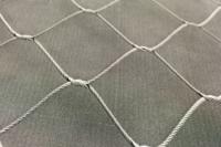 China Silver 1.5mm Wire Rope Mesh 45*45mm Stainless Steel 316 for sale