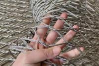 China Light Weight 1.5mm Stainless Steel Mesh 30*30cm Rope Net Fence for sale