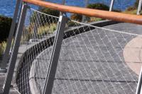 China 304 316 Fine Stainless Steel Mesh Rope Net Fence Black for sale