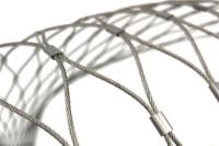 China Silver 1.5mm Wire Rope Mesh 45*45mm Stainless Steel 316 for sale