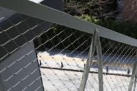 China 304 316 Fine Stainless Steel Mesh Rope Net Fence Black for sale