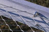 China 304 316 Fine Stainless Steel Mesh Rope Net Fence Black for sale