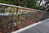China Ferruled Heavy Duty Stainless Steel rope mesh fence Anti Rust 1.5mm Wire for sale