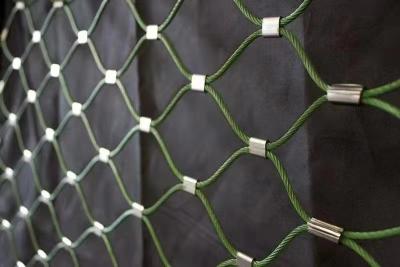 China Green 2mm Zoo Rope Netting 304 Stainless Steel Cable Mesh Aviary Wire Mesh for sale
