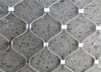 China 80mm*80mm Wire Rope Mesh Anti Rust Ferruled Stainless Steel Wire Cable Netting for sale