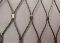China SS304 3.0mm Flexible Stainless Steel Wire Rope Cable Mesh For Zoo Mesh for sale