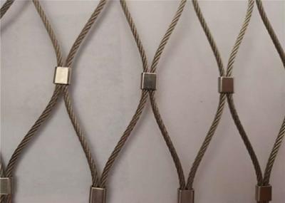 China SS304 3.0mm Flexible Stainless Steel Wire Rope Cable Mesh For Zoo Mesh for sale