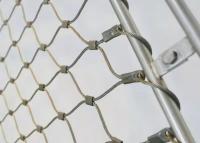 China 2mm Stainless Steel Wire Rope Mesh with 40mm Mesh Size and Customizable Design for Safety Fencing for sale