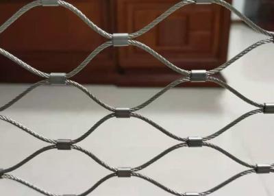 China Knotted Rope Mesh 13*13mm Stainless Steel Cable Mesh Zoo Rope Netting 1.5mm for sale