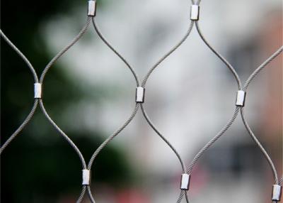 China SS316 30mm*30mm Wire Rope Mesh Manufacturer For Avairy Zoo Mesh for sale
