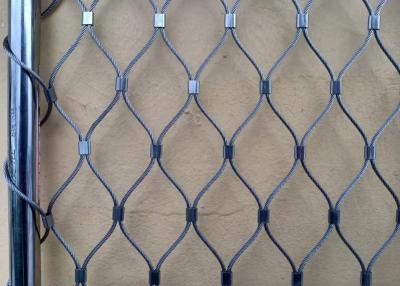 China 19*19mm Heavy Duty Aviary Rope Netting  Stainless Steel Wire Rope Mesh for sale
