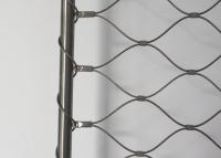 China Zoo Rope Mesh 7*7 Green Ferrule Cable Stainless Steel Rope Mesh for sale
