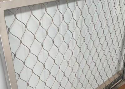 China 1.5mm Wire Diameter 30mm Mesh Size AISI 304 or 316 Stainless Steel Cable Mesh for Safety Fencing for sale