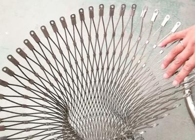 China 50cm*50cm Rope Net Fence 2.0mm Stainless Steel Wire Rope Mesh for sale