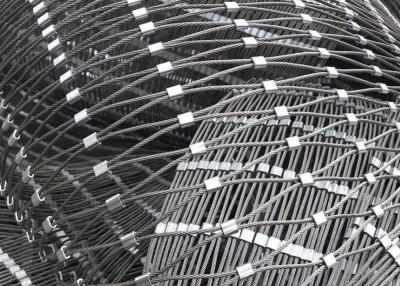 China 30*30 Opening Rope Net Fence 304 Stainless Steel Wire Cable Mesh for sale