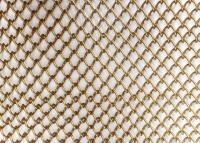 China Decoration Wire Mesh 100*100mm Decorative Brass Mesh Chain Link Fence for sale