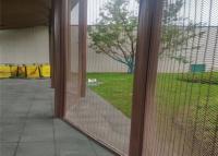 China Ss304 Metal Decorative Brass Wire Mesh Fabric 1.8mm For Hotel Lobby for sale