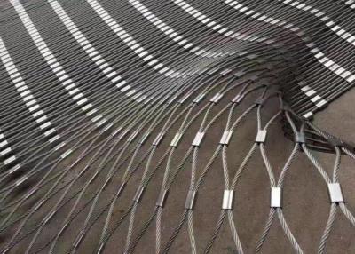 China 316 Rope Net Fence 35*35mm Opening Stainless Steel Wire Rope Mesh for sale