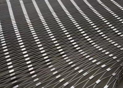 China 316 Rope Net Fence Stainless Steel Cable Mesh 50*50 Opening Wire Rope Mesh for sale