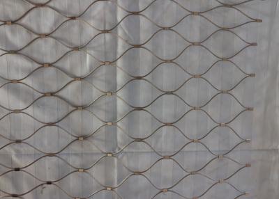 China 17mm*17mm Aviary Rope Netting 7*19 Stainless Steel Cable Mesh for sale