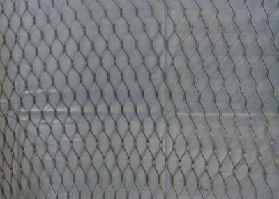 China Stainless Steel Cable Mesh 14*14mm Aviary Rope Netting For Animal  Cage for sale