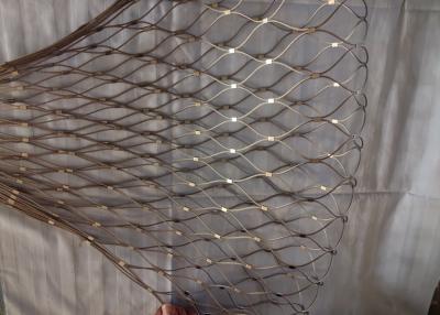China 15*15mm Stainless Steel Aviary Rope Netting 7*19 Aviary Fencing Mesh for sale