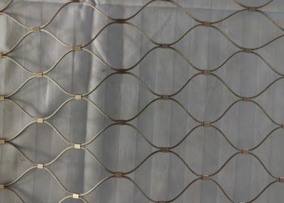 China 7*19 Stainless Steel Aviary Rope Netting 15*15mm Aviary Netting For Birds for sale