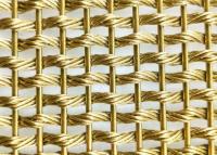 China Cabinet Yellow Decoration Wire Mesh Ss304 Decorative Steel Mesh Fencing Panels for sale