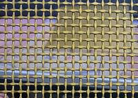 China Copper Brass Decorative Metal Wire Mesh Customized Size Crimped for sale