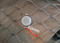 China 2mm stainless steel cable mesh 40mm For Shopping Mall Safety Fence for sale