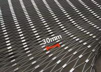 China 7*7 Mesh Size 30mm stainless steel cable mesh For Shopping Mall Safety Fence for sale
