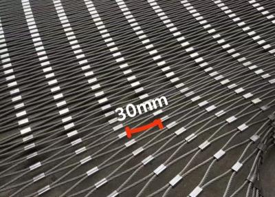 China 7*7 Mesh Size 30mm stainless steel cable mesh For Shopping Mall Safety Fence for sale