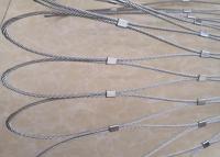 China 58mm Stainless Steel Woven Wire Rope Mesh  For Zoo Enclosure Slope Protection for sale