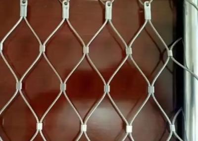 China Hand-Woven Stainless Steel Wire Rope Mesh SS304 Rope Netting For Wall And Ceiling for sale