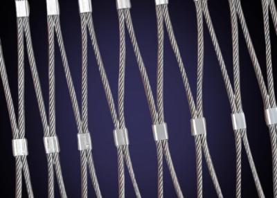 China Stainless Steel 7*7 Wire Rope Mesh 316 For Birdcage Protection for sale