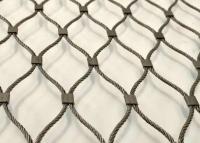 China 304 3.0mm Flexible Stainless Steel Cable Netting 55MM Mesh Size for sale