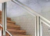 China 304 Stainless Steel Cable Netting Mesh 45mm For Stair Railings for sale