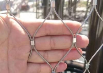 China Stainless 304 Wire Rope Mesh Steel Cable Netting For Climbing Vines 2.4mm for sale