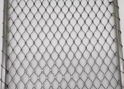 China Stainless Steel 304 Rope Netting 1.6mm Cable 52mm Mesh for sale