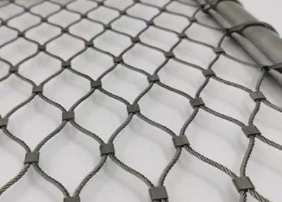 China 7x19 3mm Ferrule Diamond Flexible Wire  Rope Mesh For  Zoo Fencing for sale