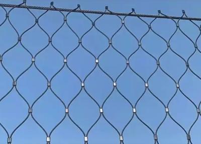 China Flexible 304 Stainless Steel Wire Rope Mesh with 2mm Wire Diameter and 40mm Mesh Size for Zoo and Aviary Enclosures for sale