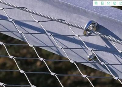 China 3mm Wire Diameter 50mm Mesh Size Corrosion Resistant Stainless Steel Wire Rope Mesh for Aviary and Zoo Fencing for sale