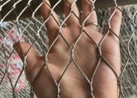 China Stainless Steel Wire Rope Mesh With 42mm*42mm Mesh Size In Expanded Style For Corrosion Resistant Zoo Rope Netting for sale