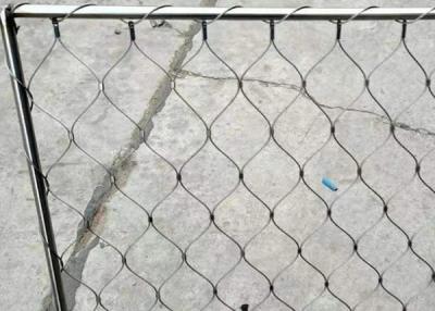 China 2mm stainless steel cable mesh with 40mm mesh size made from aisi304 or 316 for safety fences for sale