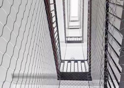 China Aisi 304 Stainless Steel Cable Netting 1.5mm 26mm Mesh Anti-Fall Fencing for sale