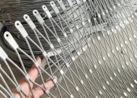 China SUS304 50*50mm Stainless Steel 304 Wire Rope Mesh for Zoo Rope Netting and Balustrade Panels for sale