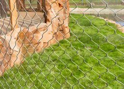 China SS304 Stainless Steel Rope Mesh 30mm Diamond for Zoo Enclosures for sale