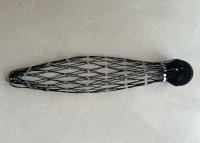 China Stainless Steel Wire Rope Mesh with 25mm*25mm Mesh Size PVC Coated and Knotted Connecting Way for Security Applications for sale