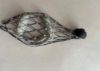 China Stainless Steel Wire Rope Mesh with 25mm*25mm Mesh Size PVC Coated and Knotted Connecting Way for Security Applications for sale